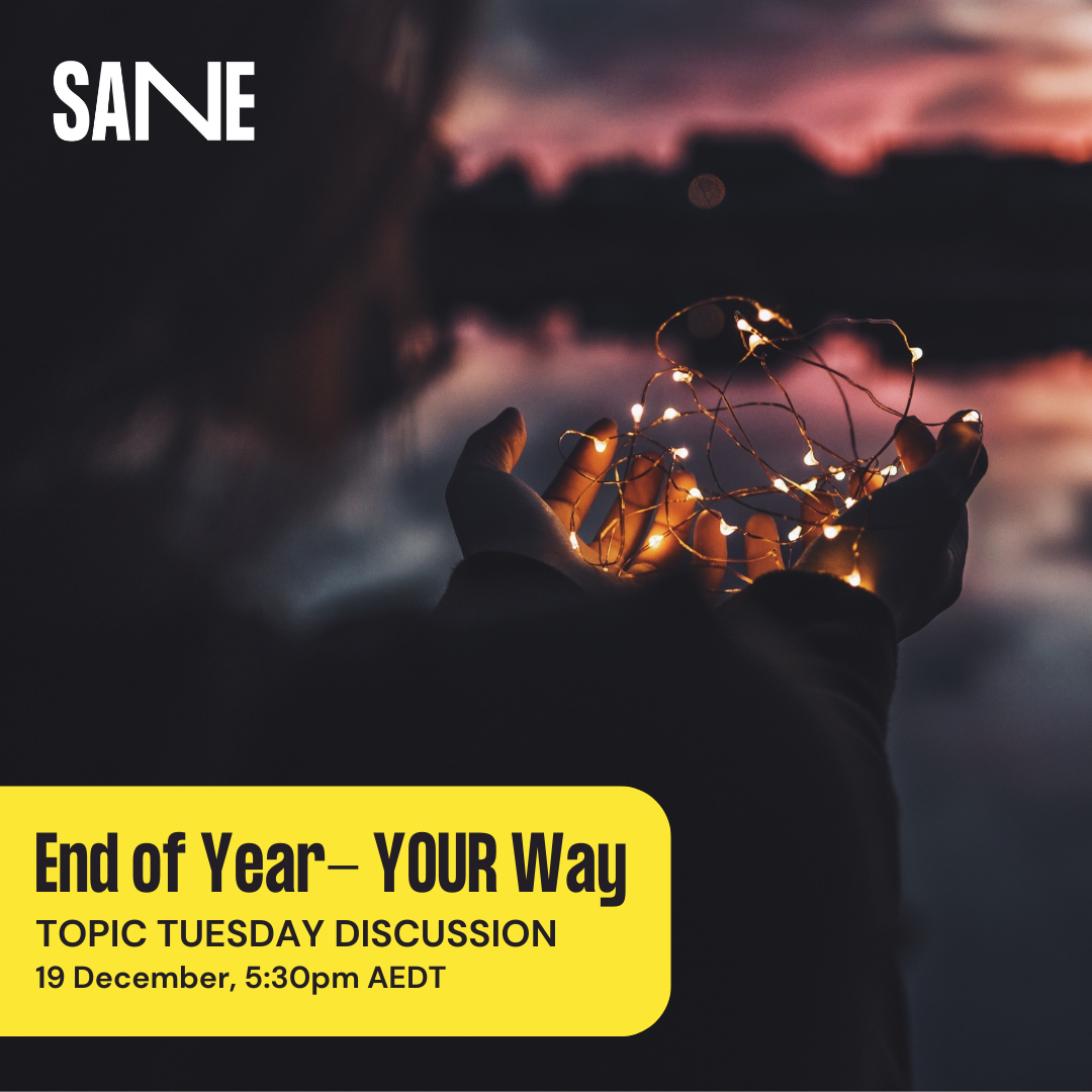 Topic Tuesday// End Of Year, YOUR Way // Tuesday 1... - SANE Forums